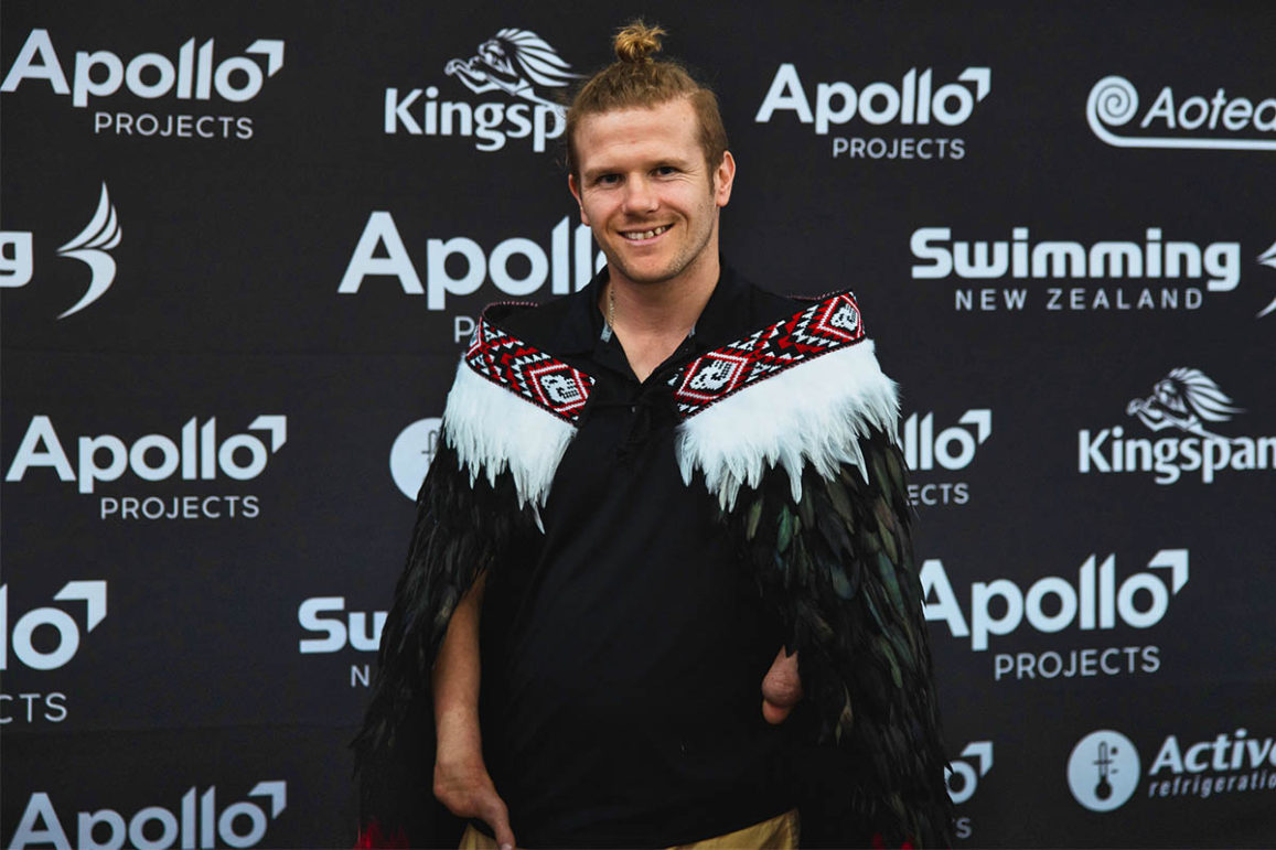 CAMERON LESLIE HONOURED AT THE NZ SWIM CHAMPS - māori sports awards